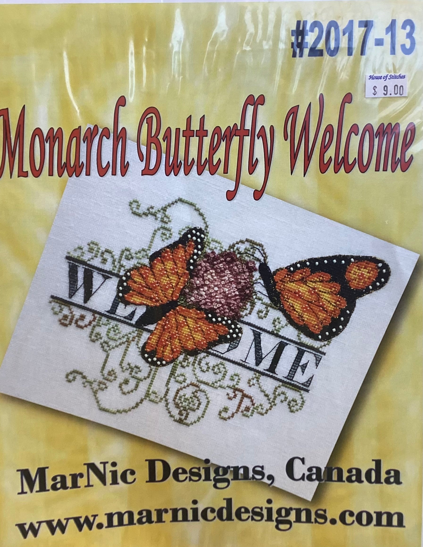 Monarch Butterfly Welcome by MarNic Deisgns – HouseOfStitches