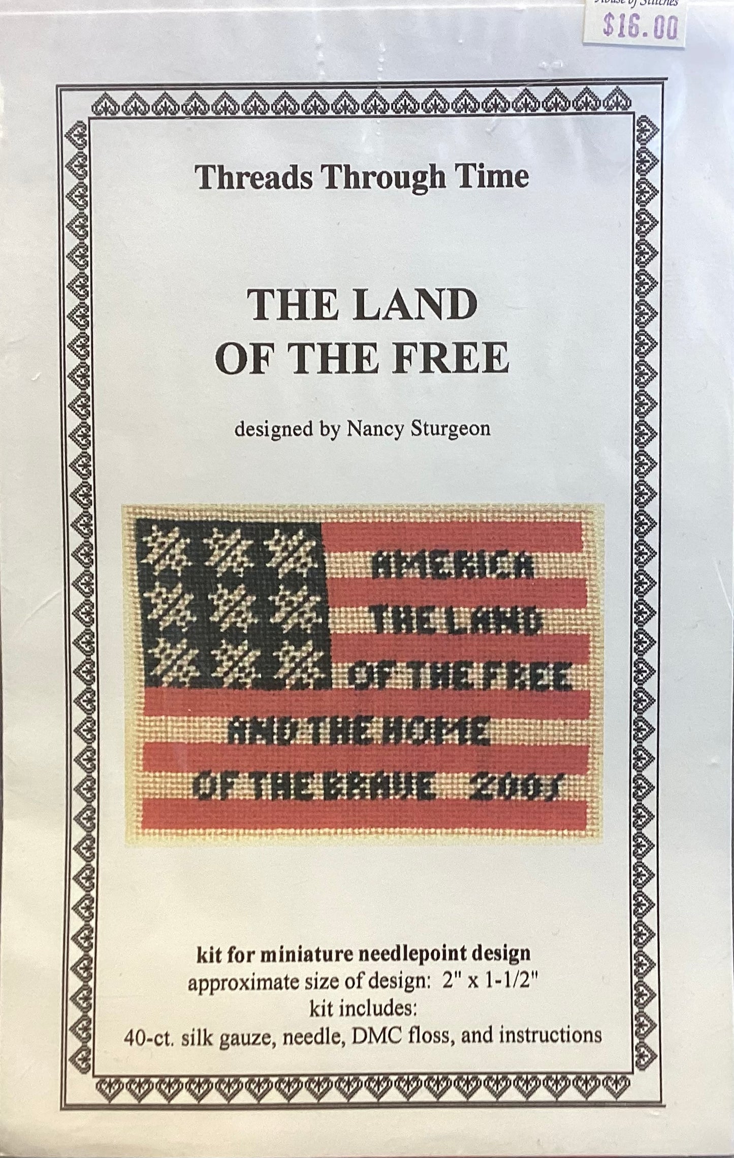 The Land of the Free by Threads Through Time – HouseOfStitches