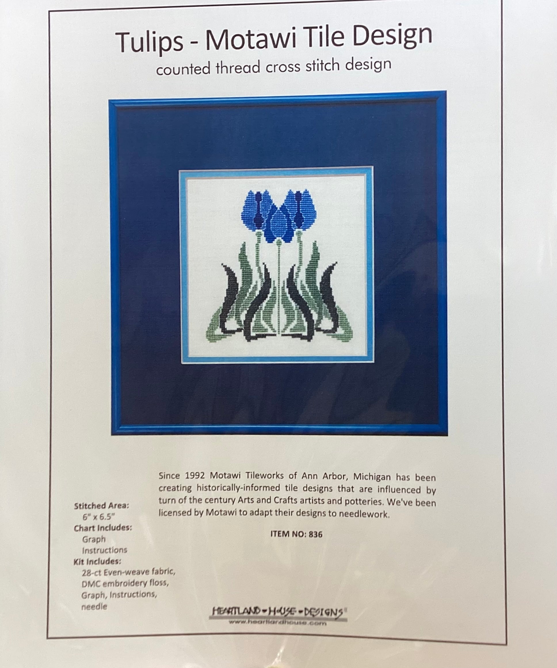 Tulips-Motawi Tile Design by Heartland House Designs – HouseOfStitches
