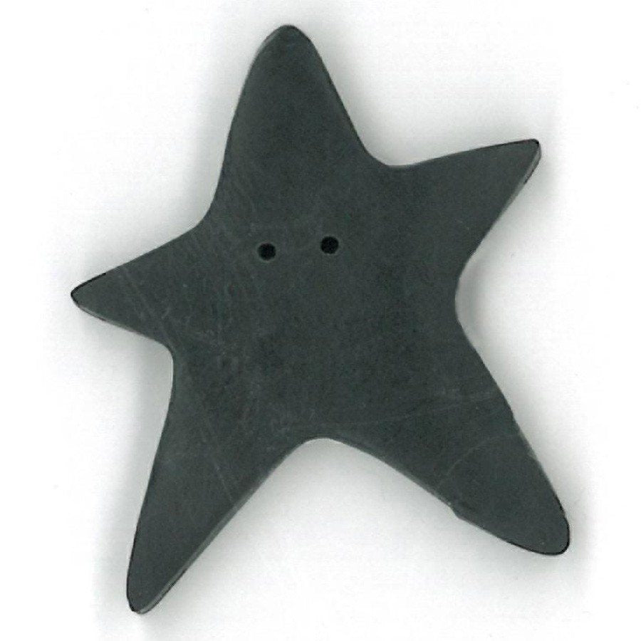 Extra Large Black Star Button by Just Another Button Company ...