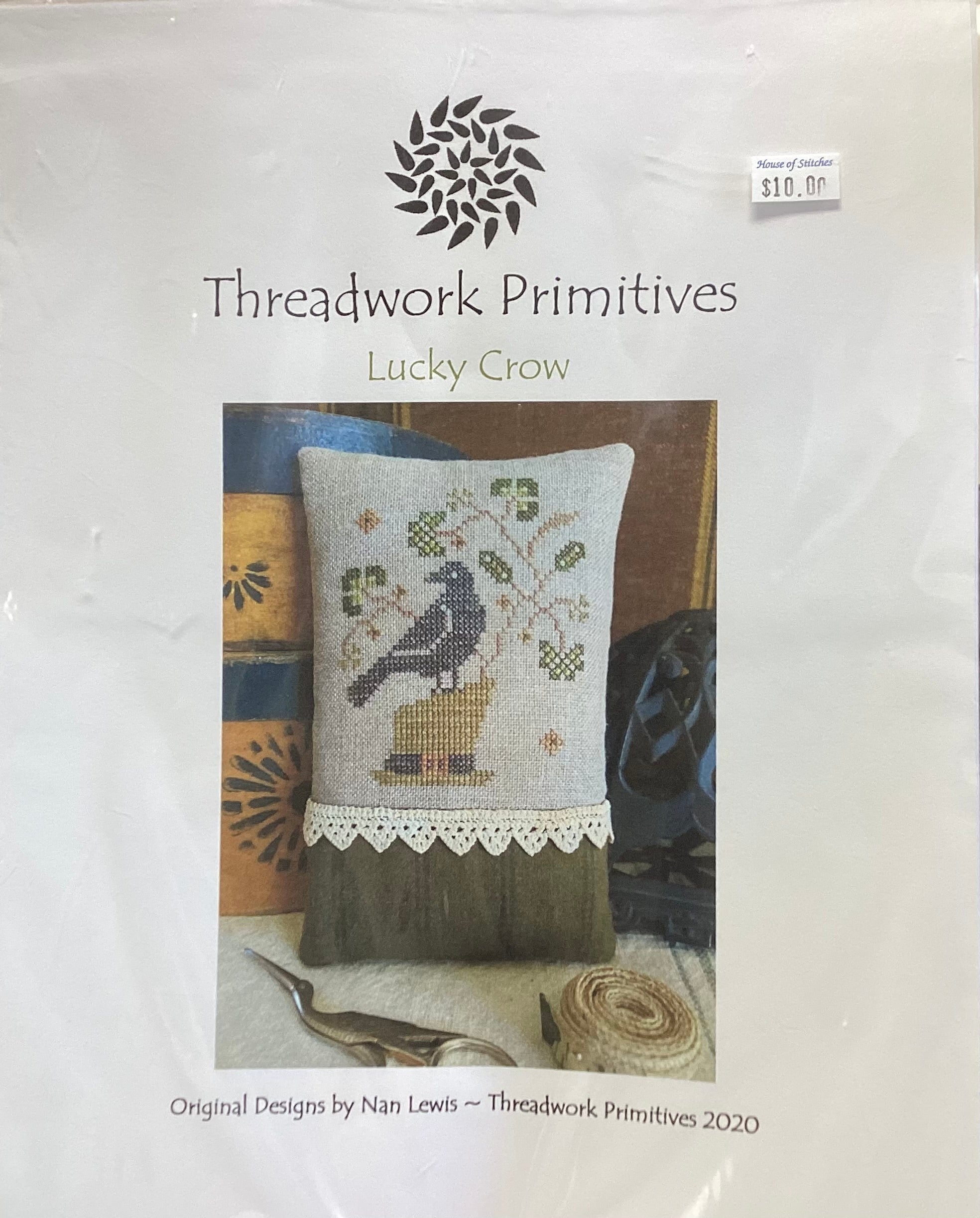 Lucky Crow by Threadwork Primitives – HouseOfStitches