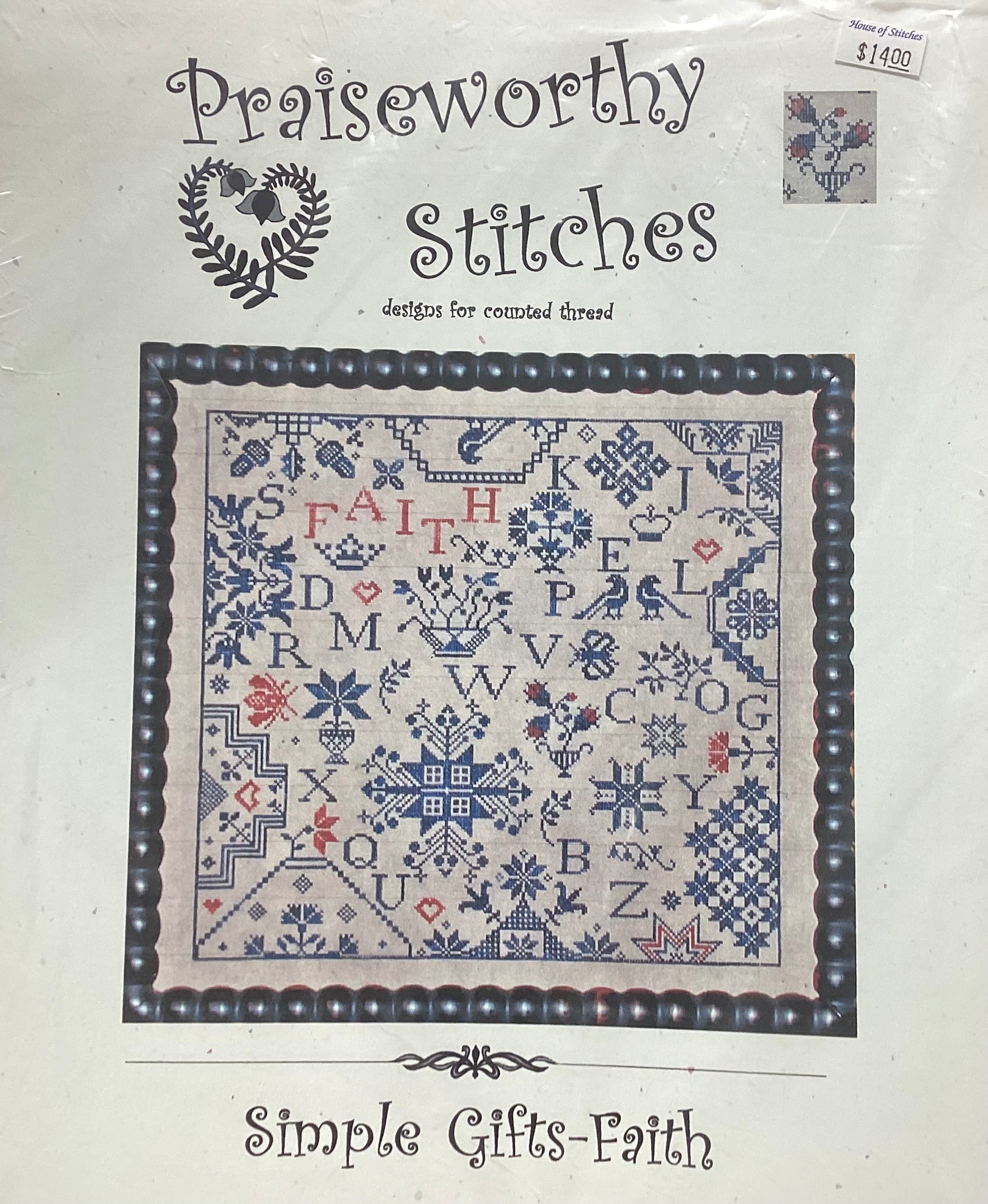 Simple Gifts- Faith by Praiseworthy Stitches – HouseOfStitches