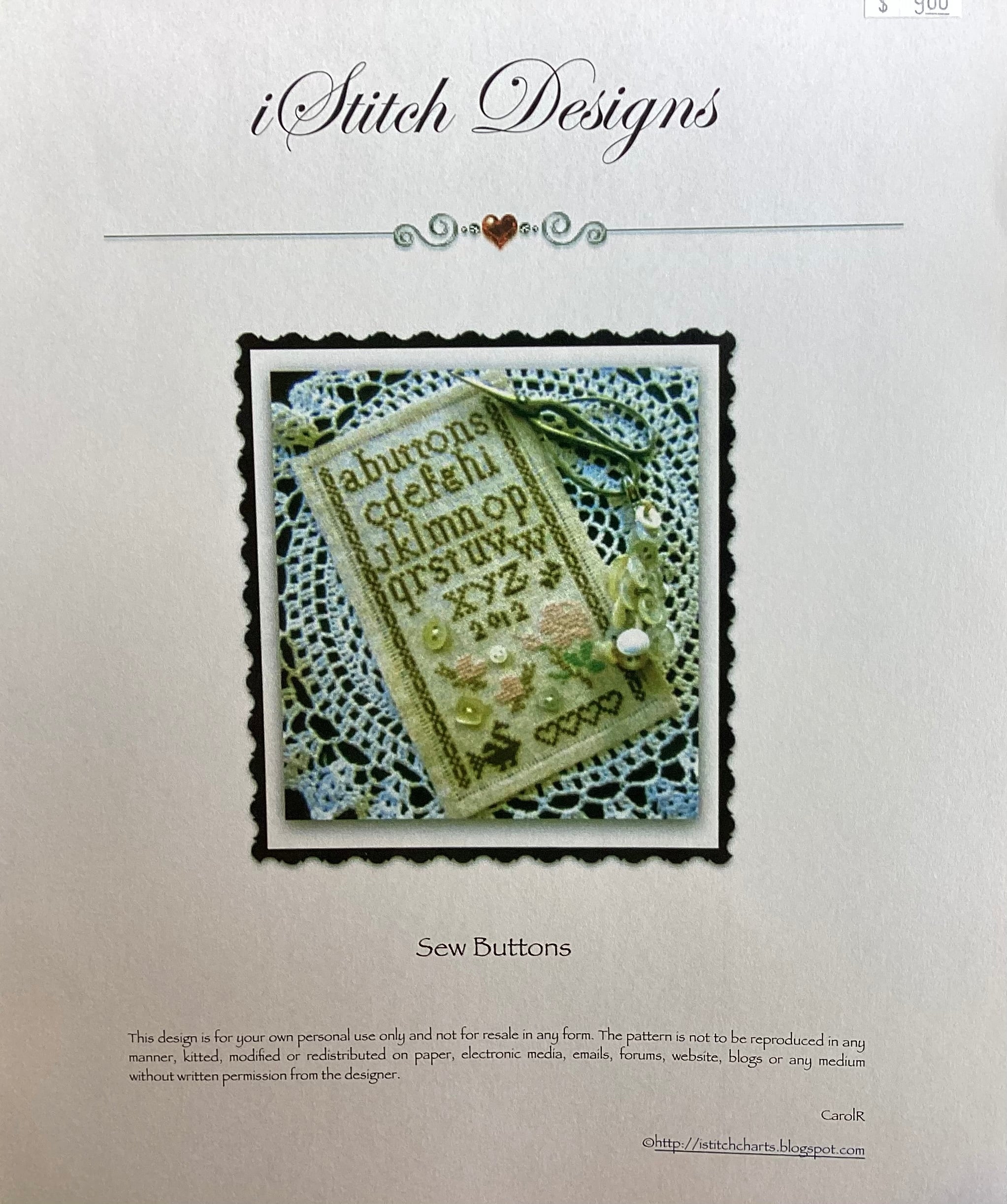 Sew Buttons by i Stitch Designs – HouseOfStitches