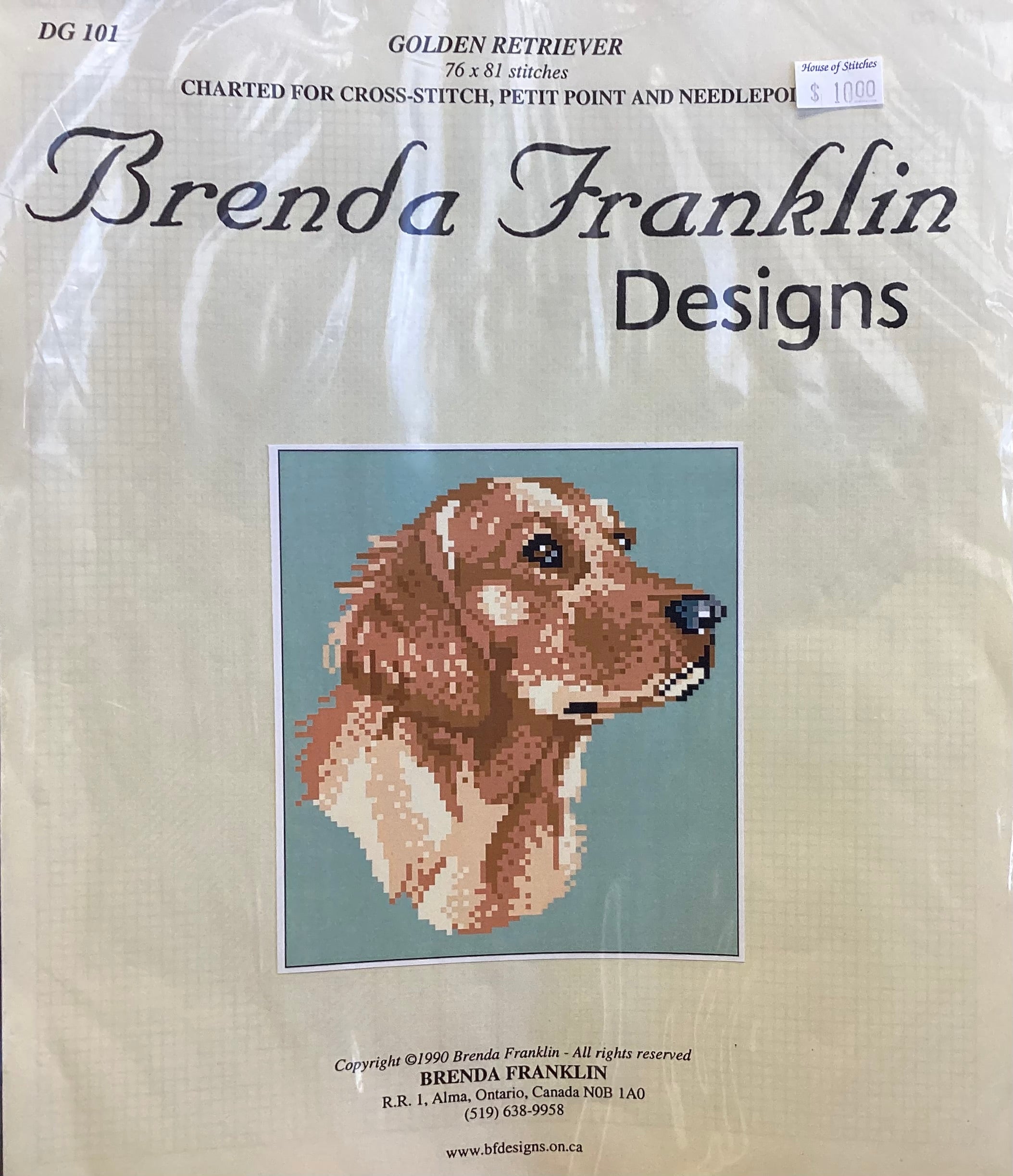 Golden Retriever by Brenda Franklin Designs – HouseOfStitches
