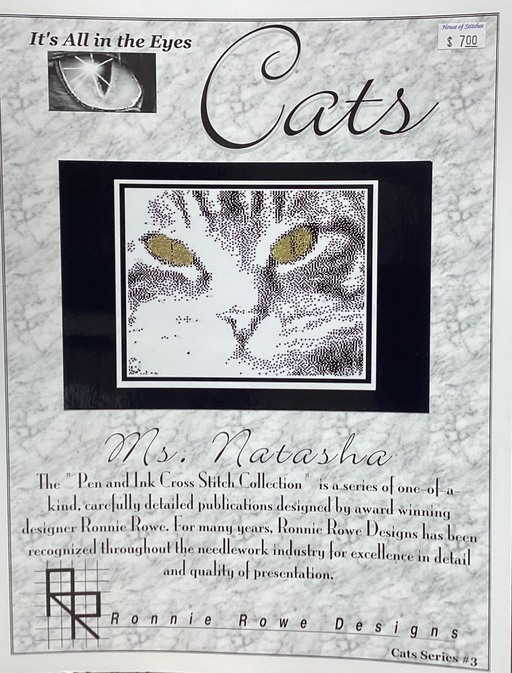 Cat Series: Ms. Natasha by Ronnie Rowe Designs – HouseOfStitches
