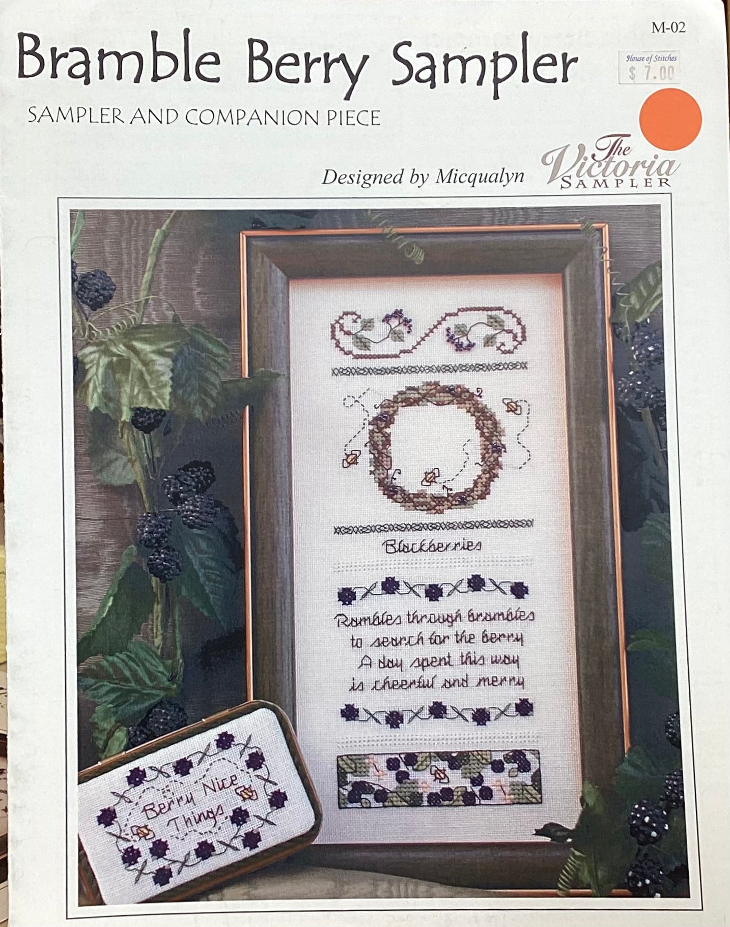 Bramble Berry Sampler by The Victoria Sampler – HouseOfStitches